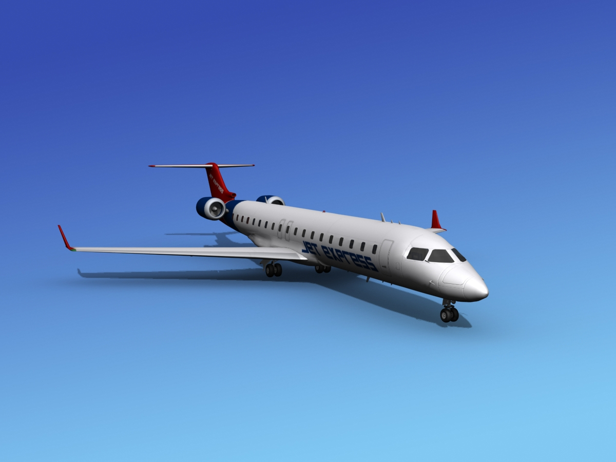 crj700 bombardier jets 3d obj
