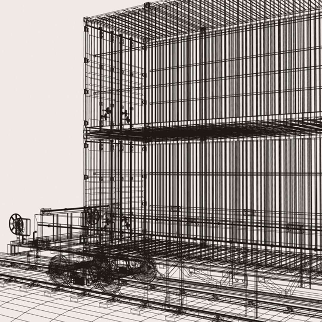 lwo container stack railcar