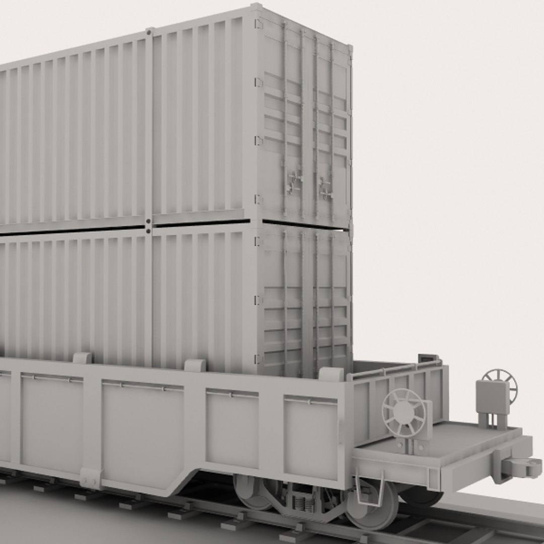 lwo container stack railcar