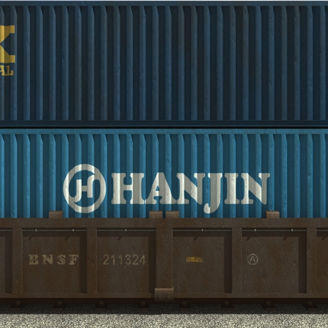 lwo container stack railcar