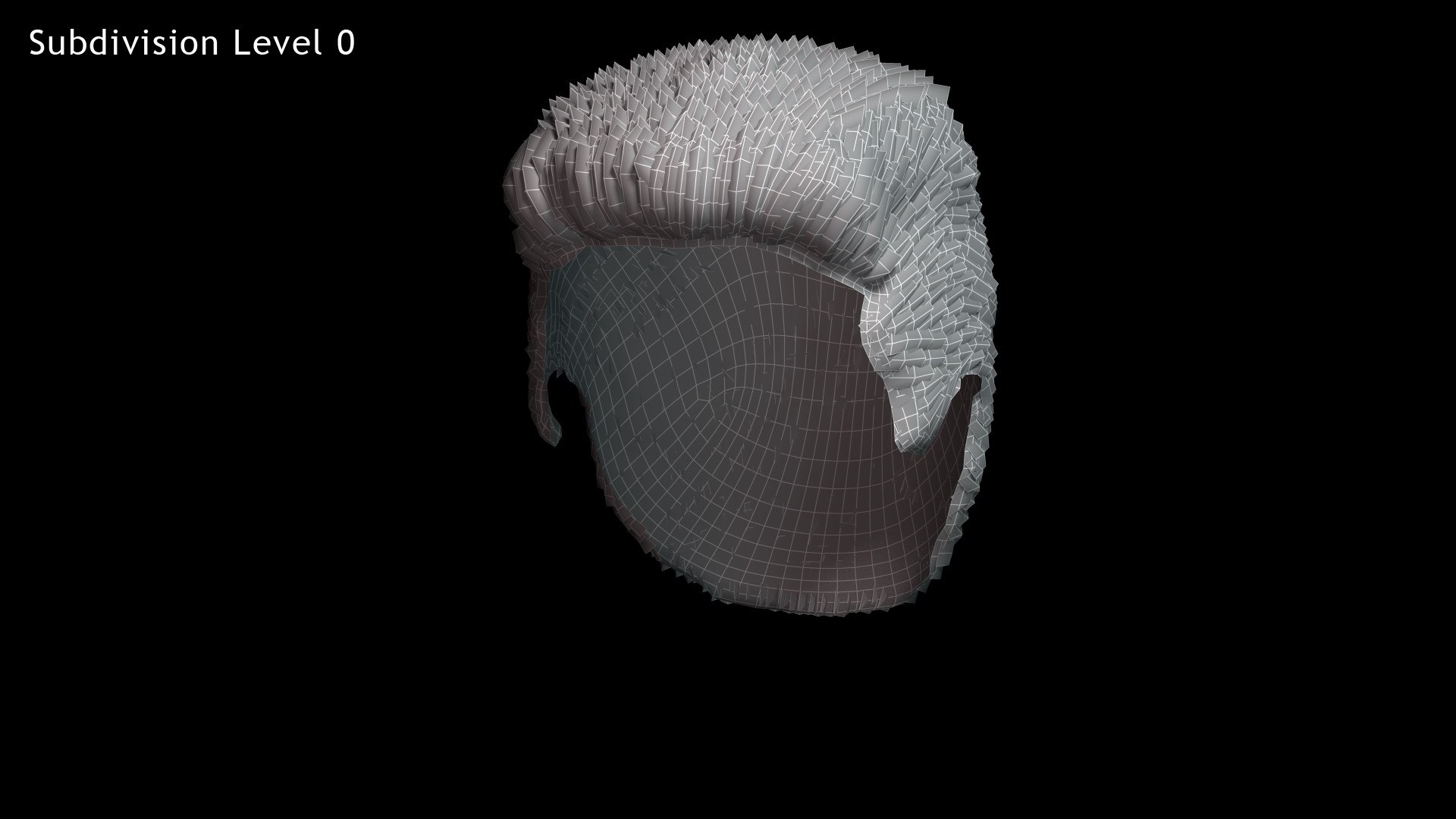 3D Model Hairstyle 43 - TurboSquid 2205118
