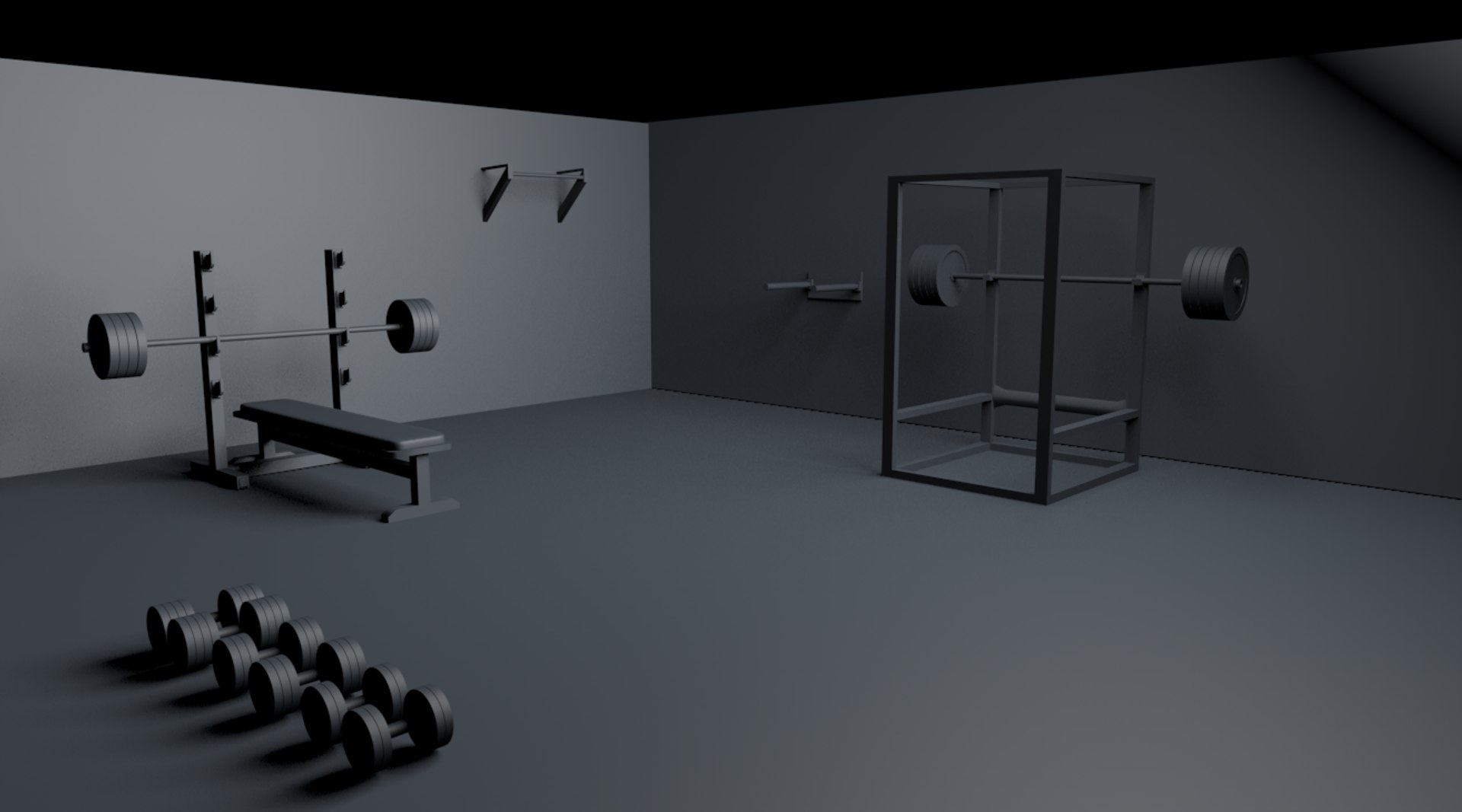Gym Props Pack 3d Model