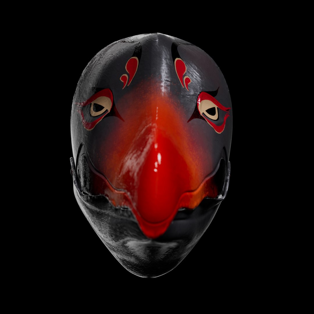 Japanese Bird Mask 3D Model - TurboSquid 2164398