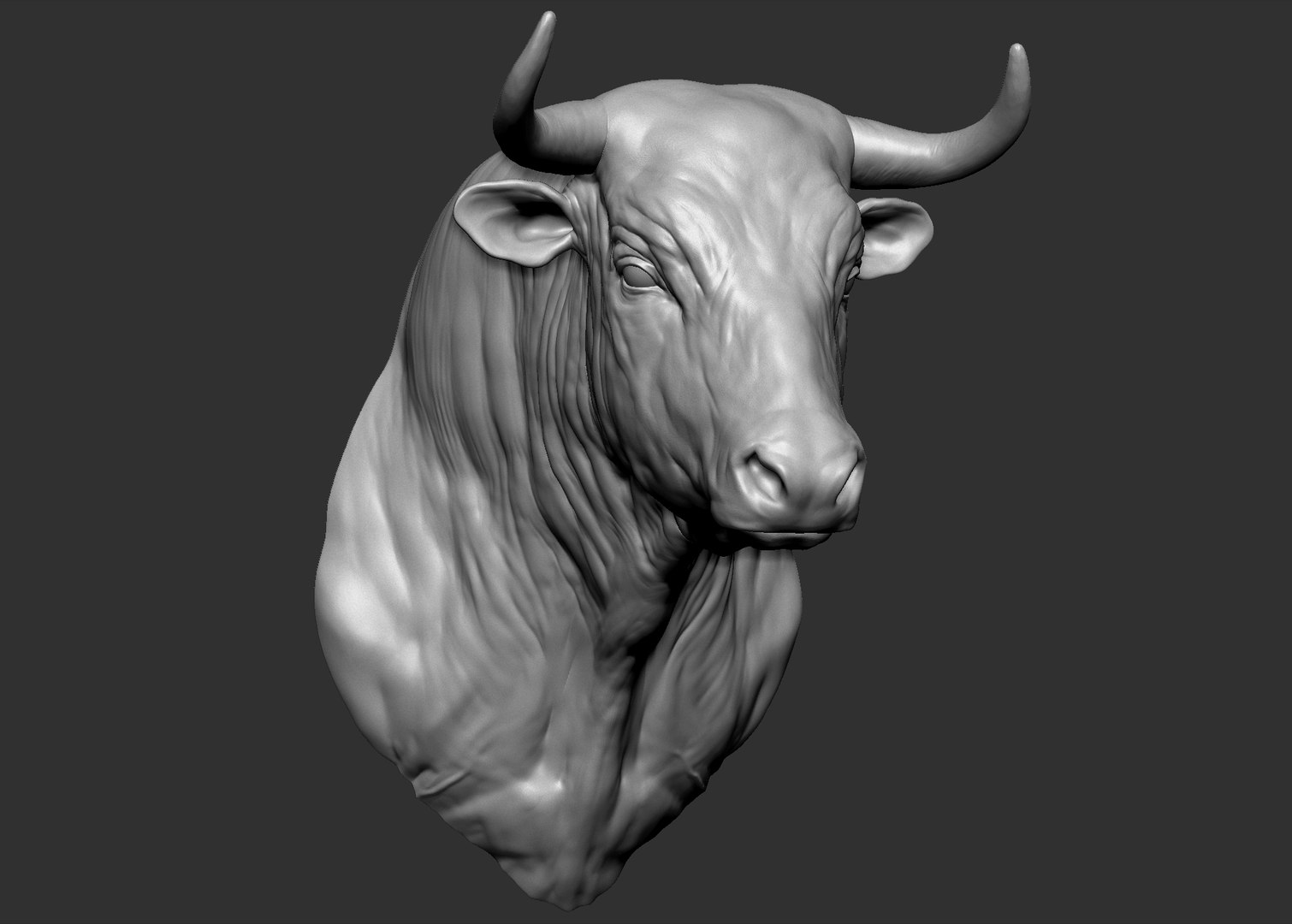 3D bull head model - TurboSquid 1424131