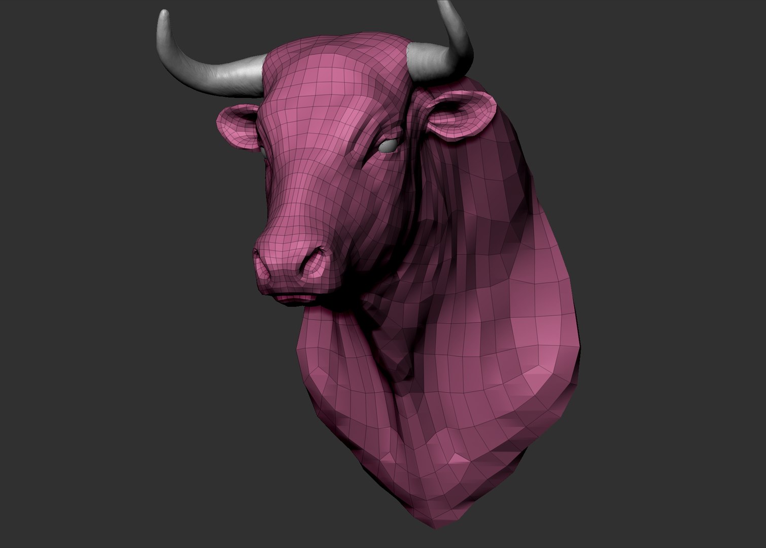 3D bull head model - TurboSquid 1424131