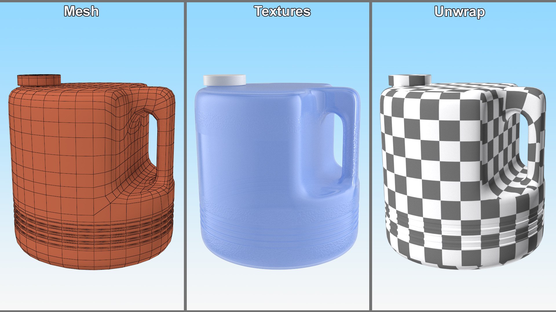 3D Water Distillation Gathering Bottle - TurboSquid 2407522