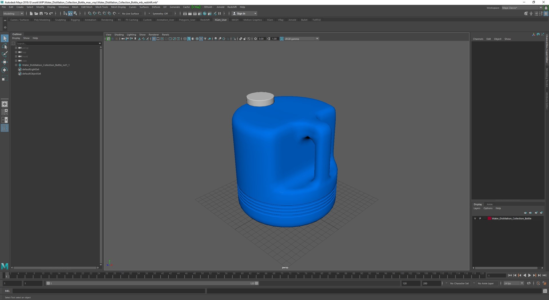 3D Water Distillation Gathering Bottle - TurboSquid 2407522