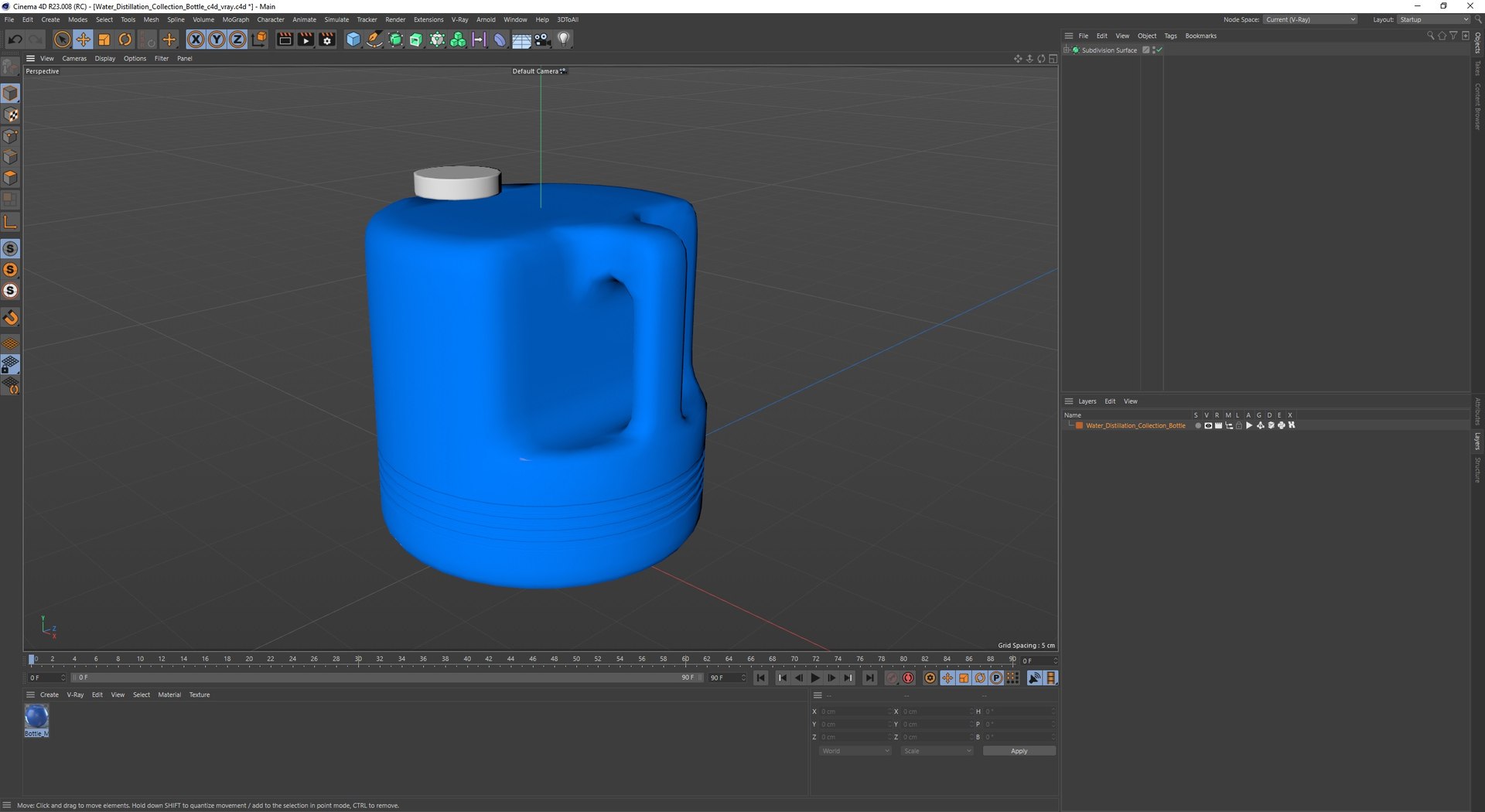 3D Water Distillation Gathering Bottle - TurboSquid 2407522