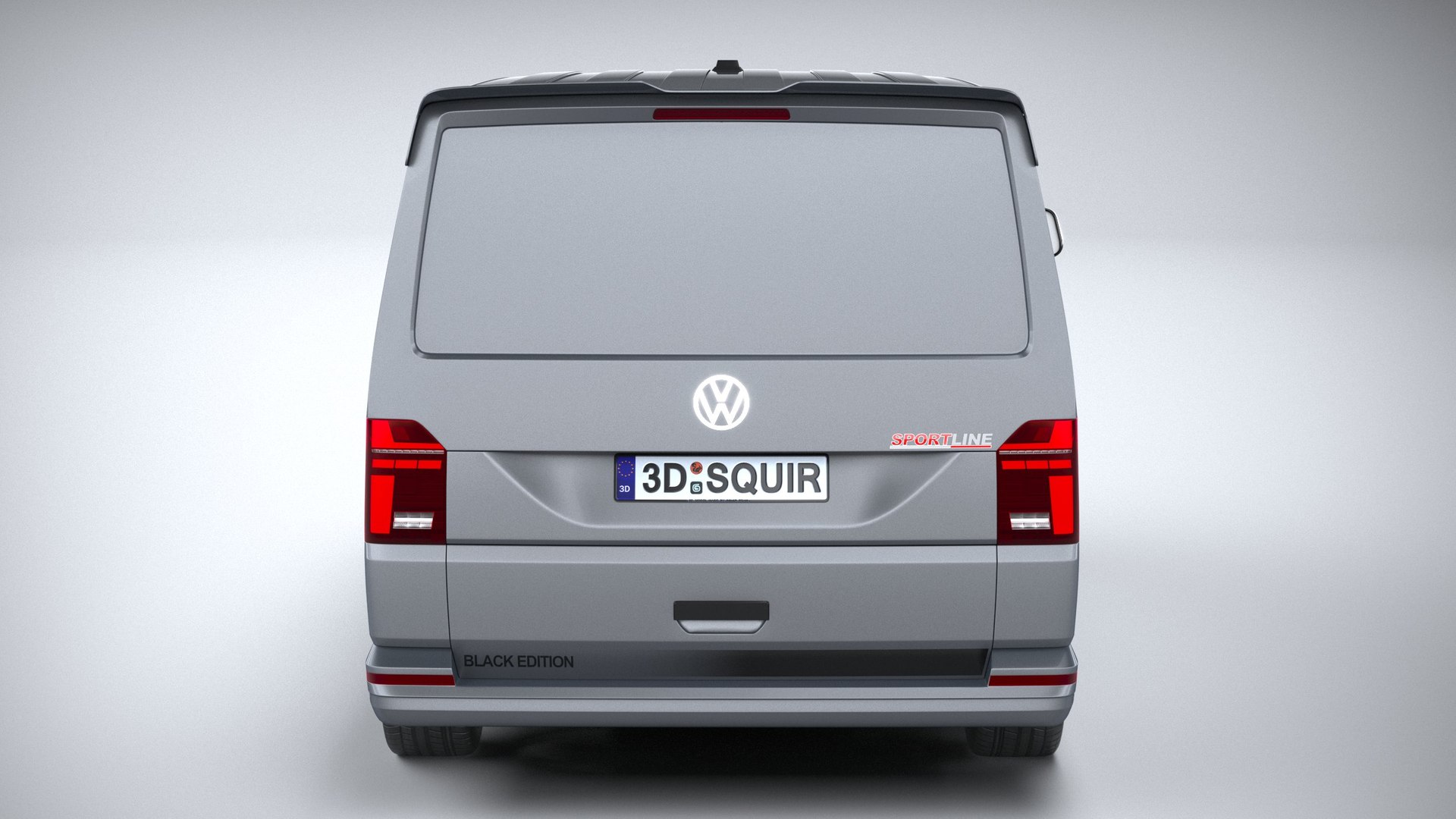 3D Volkswagen Transporter T6 1 SportLine 2022 Model - TurboSquid 1815931