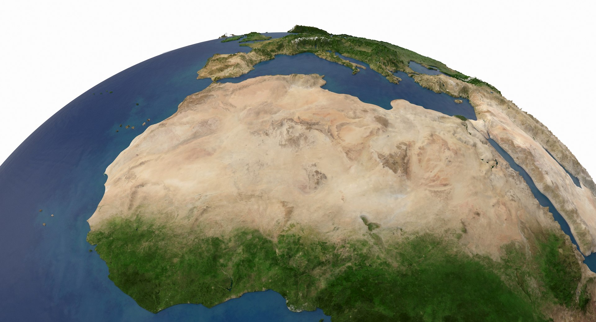 3D artistic topographic globe - TurboSquid 1556741