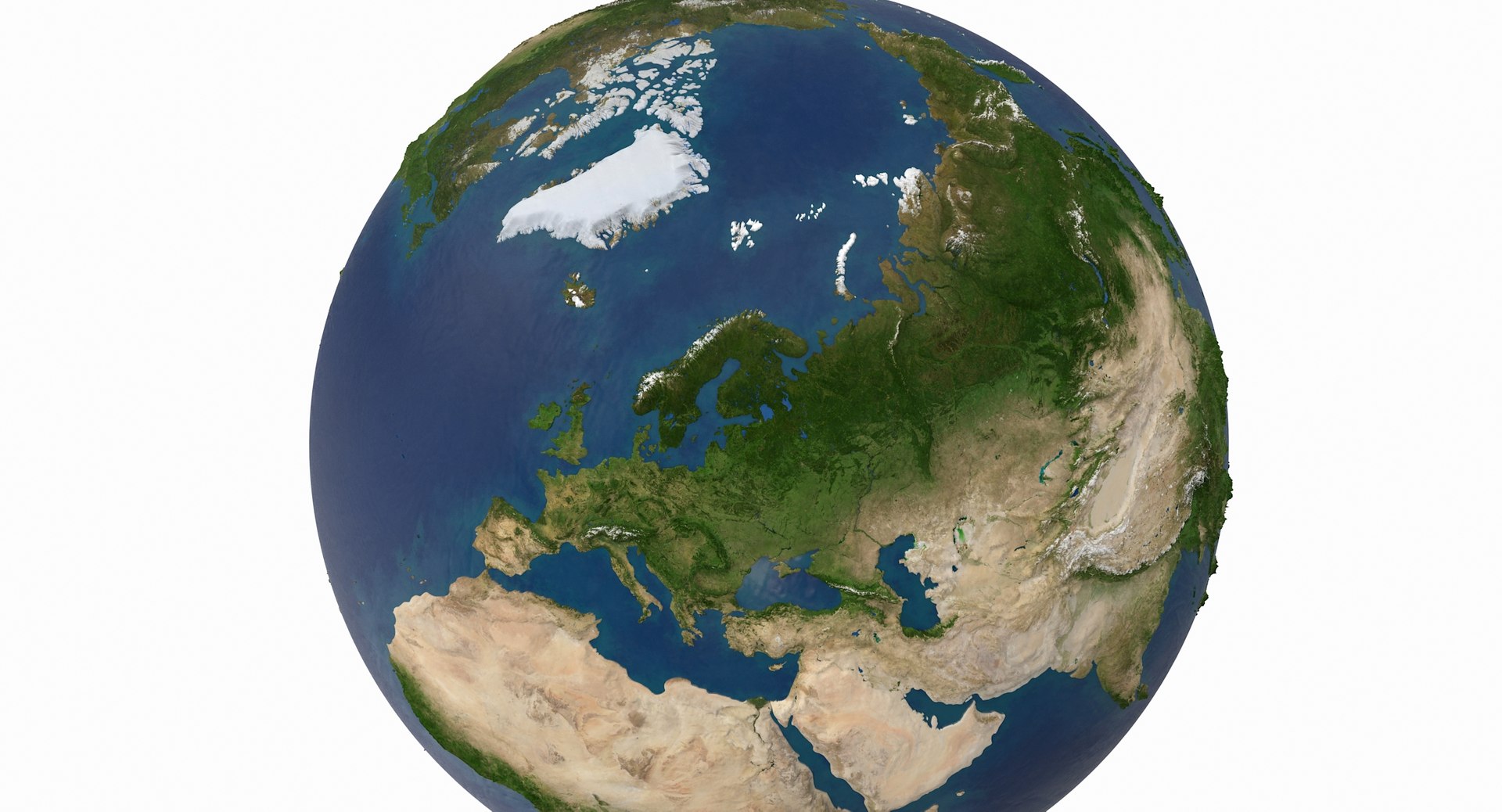 3D artistic topographic globe - TurboSquid 1556741