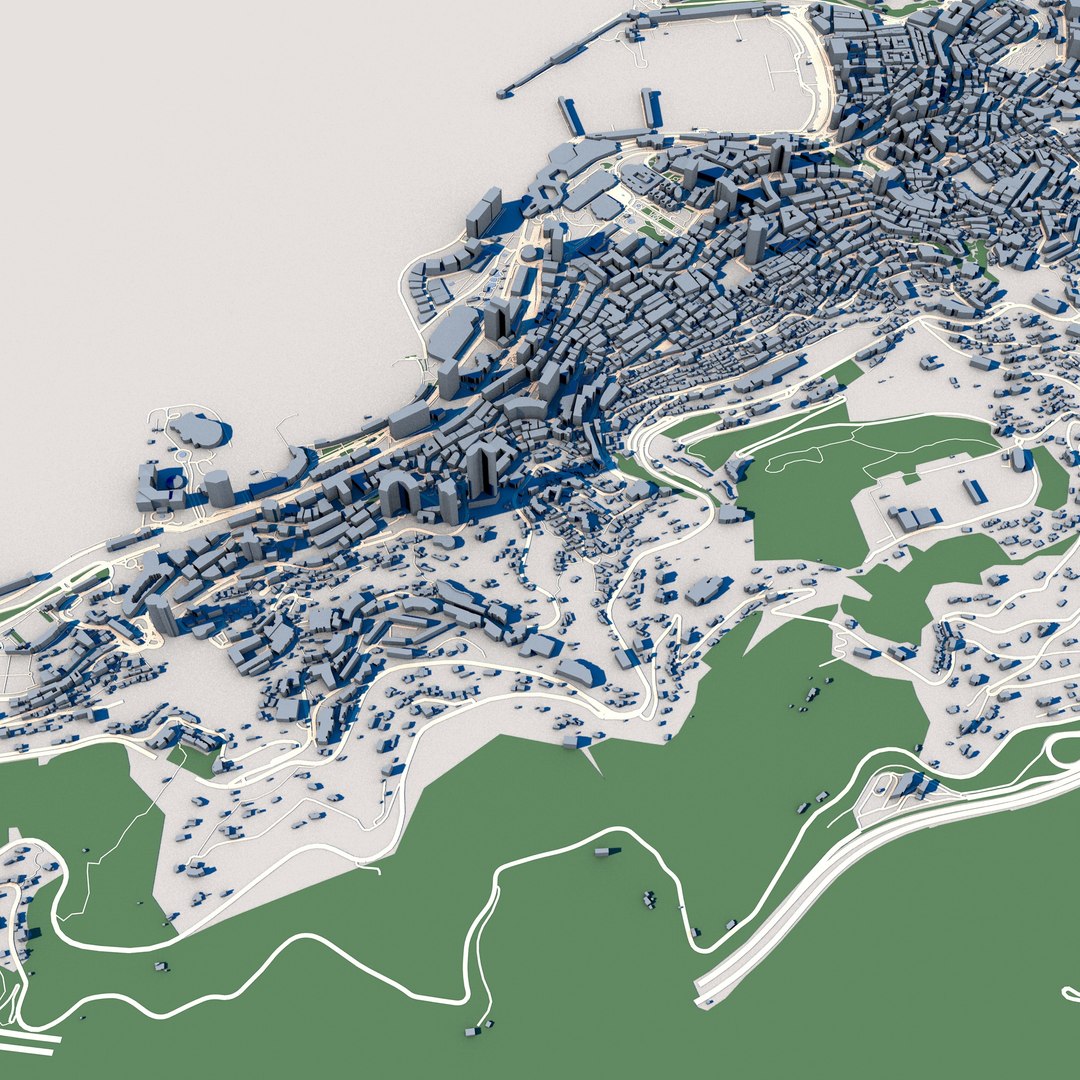 3D Cityscape Monte Carlo Monaco - TurboSquid 2403044