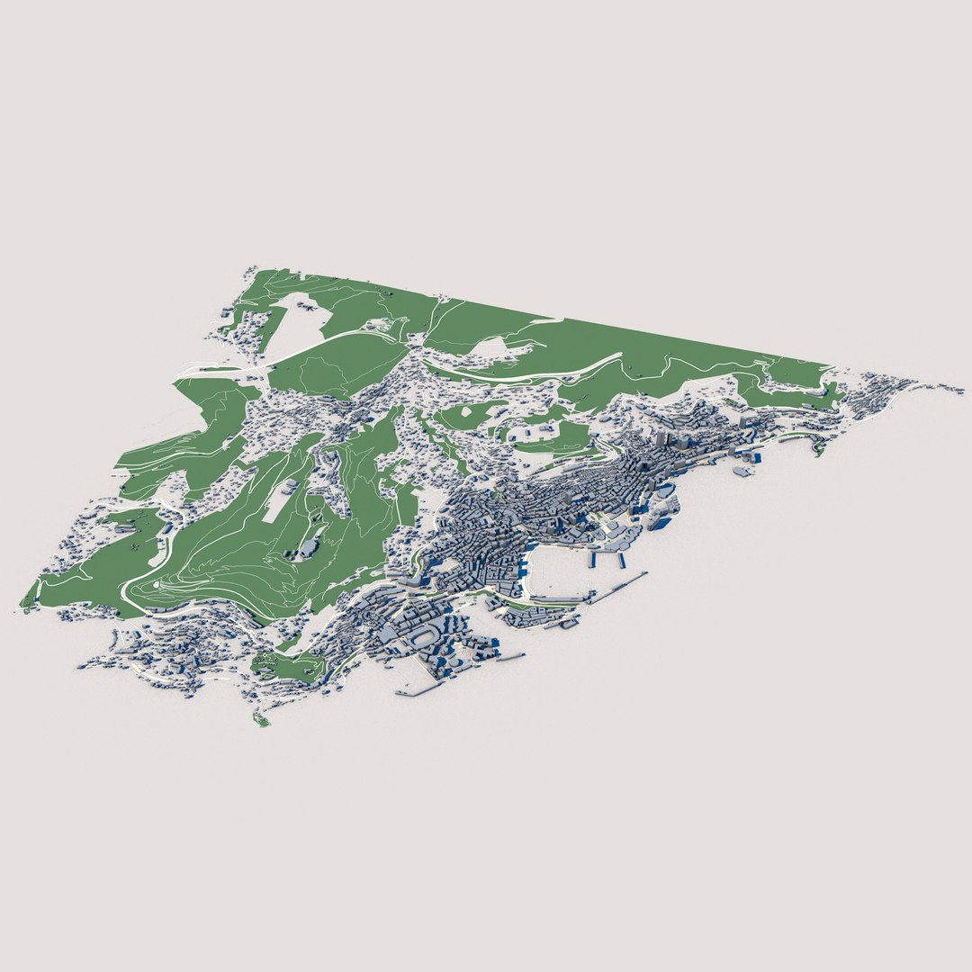 3D Cityscape Monte Carlo Monaco - TurboSquid 2403044