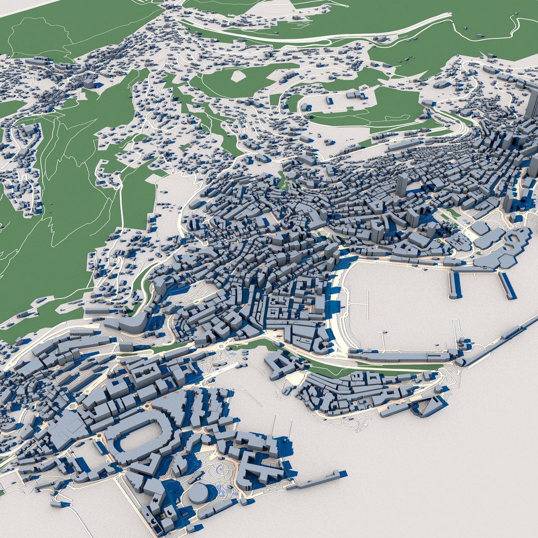 3D Cityscape Monte Carlo Monaco - TurboSquid 2403044