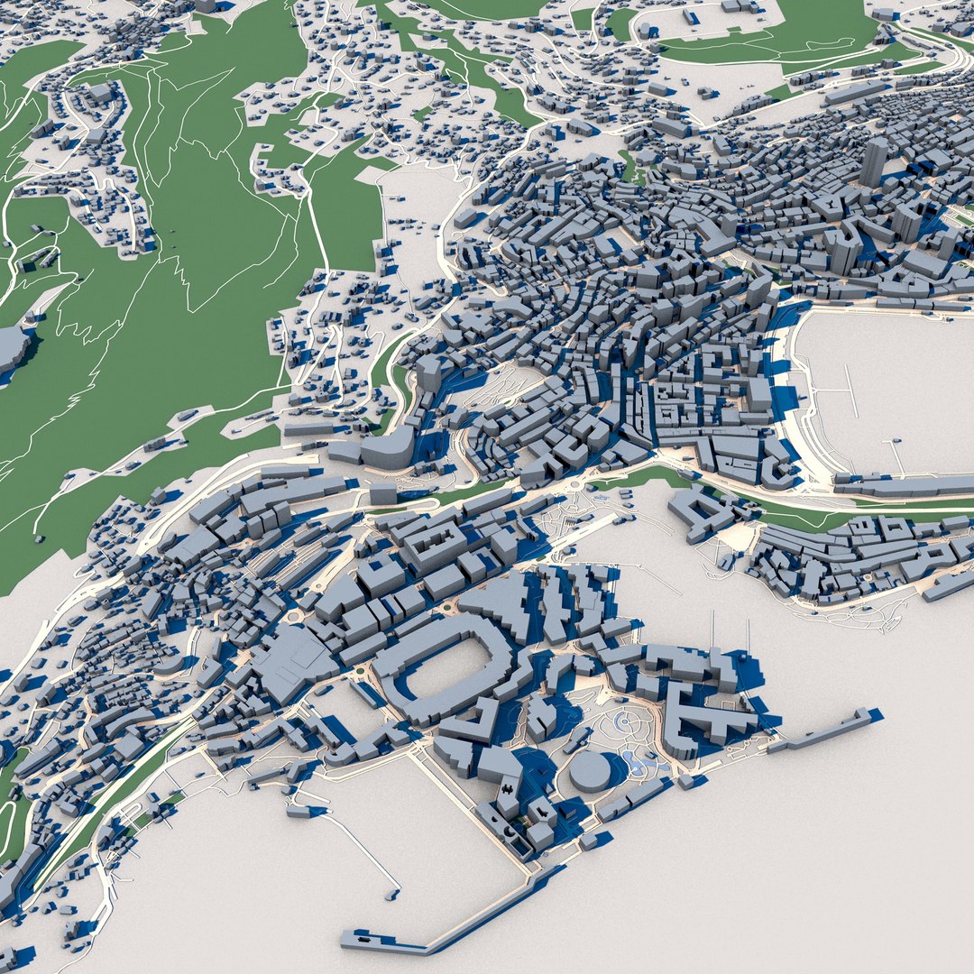 3D Cityscape Monte Carlo Monaco - TurboSquid 2403044