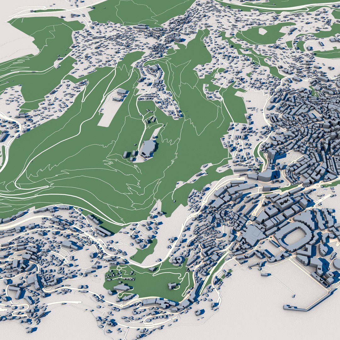 3D Cityscape Monte Carlo Monaco - TurboSquid 2403044