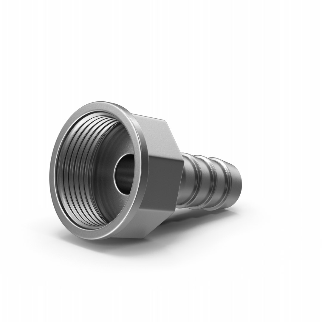 Silver Gas Pipe Adapter 3D Model - TurboSquid 1957933