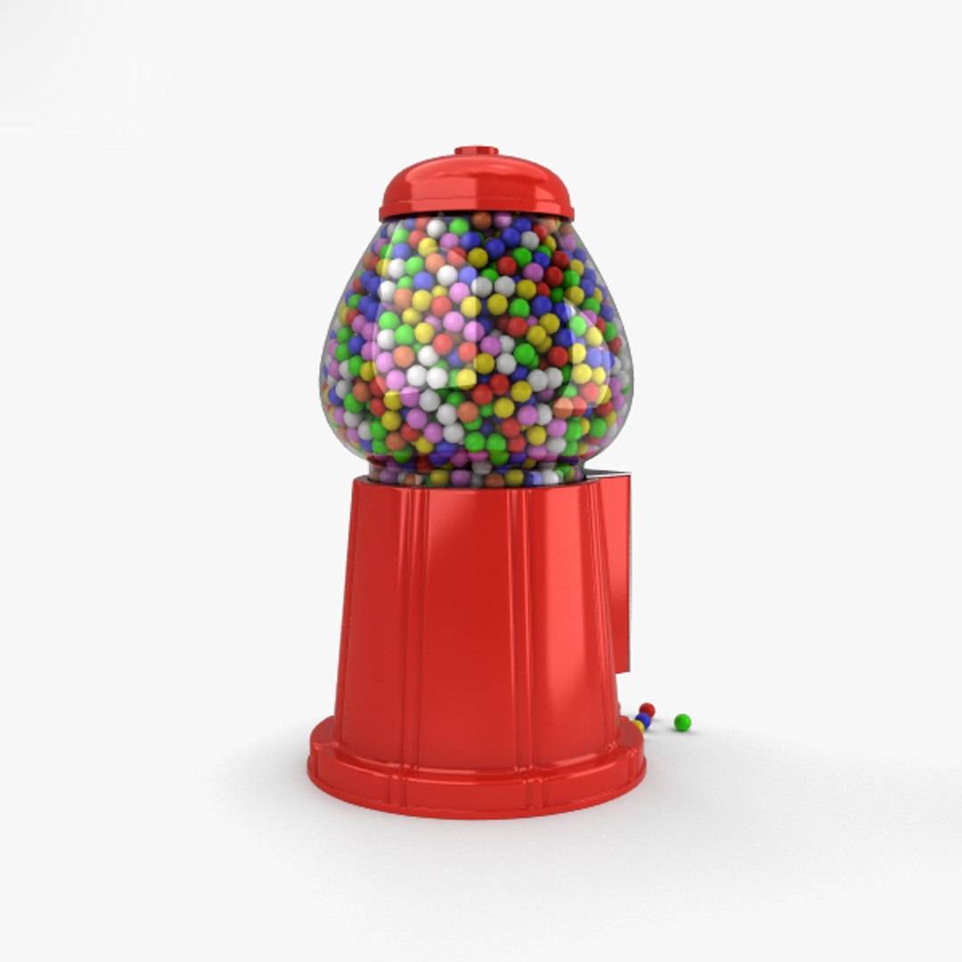 Gumball machine gum 3D - TurboSquid 1398637