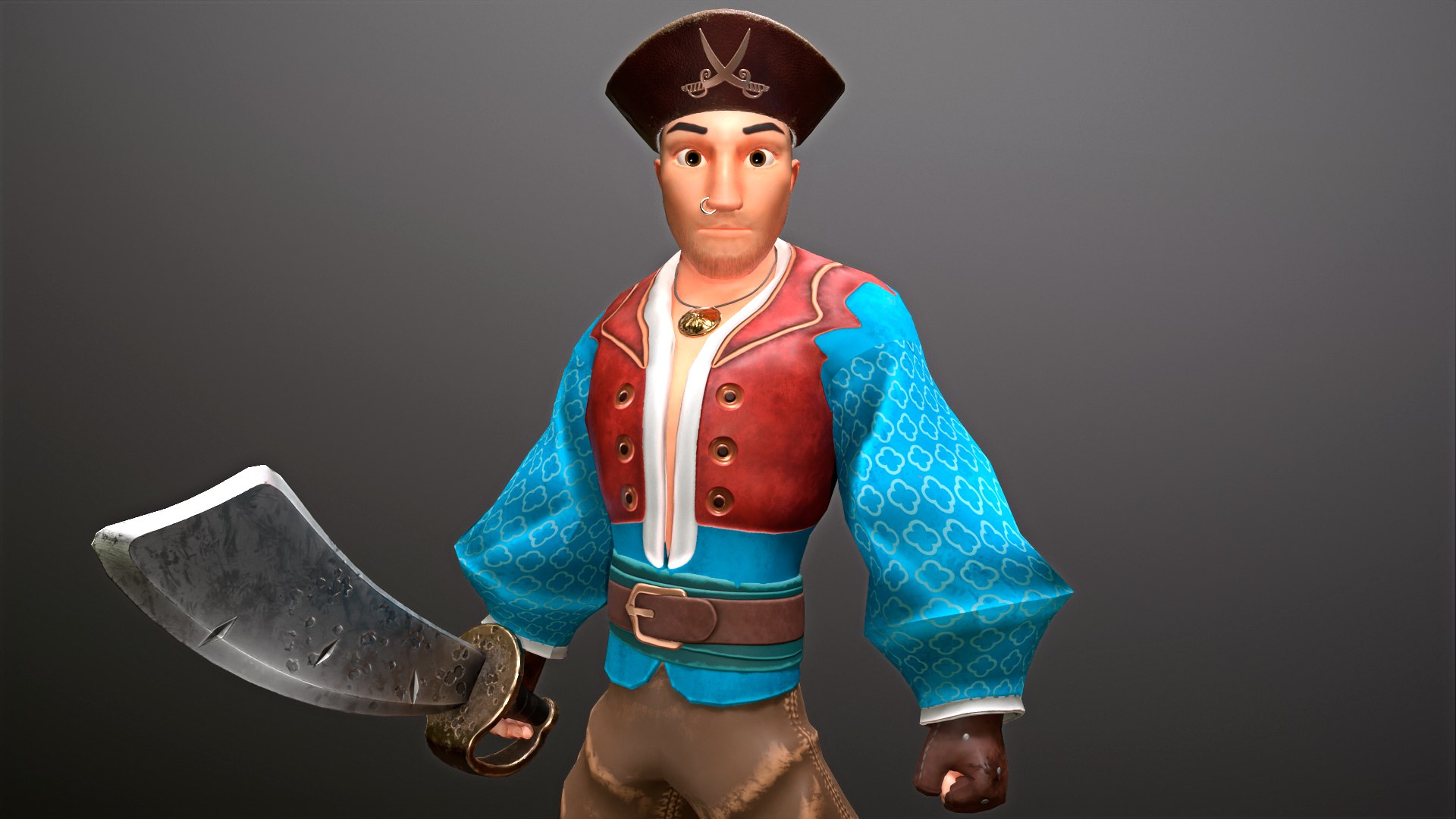 3D Pirate Bob Model - TurboSquid 1760649