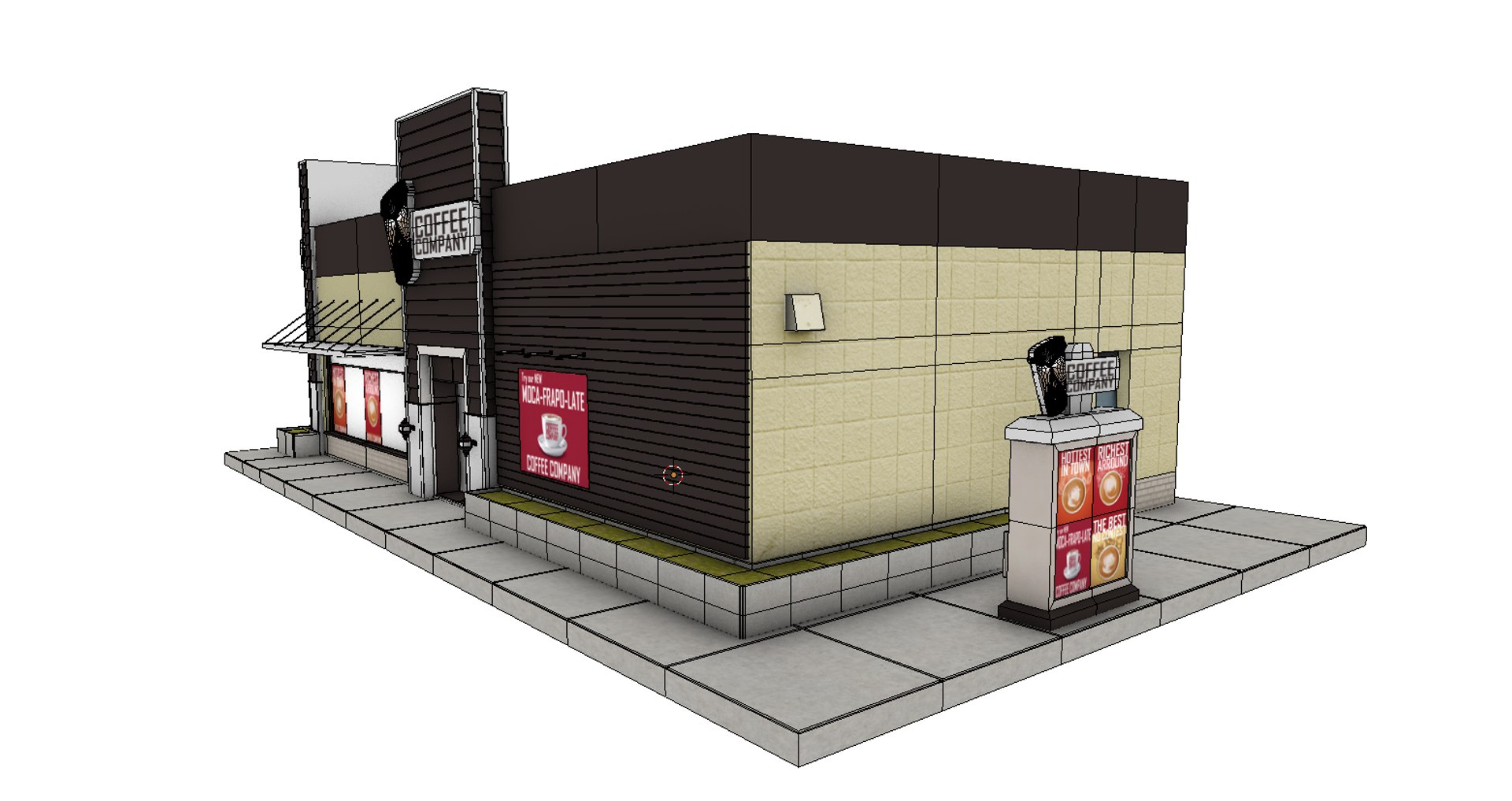 Generic Fast Food Restaurant 3D Model - TurboSquid 1341569