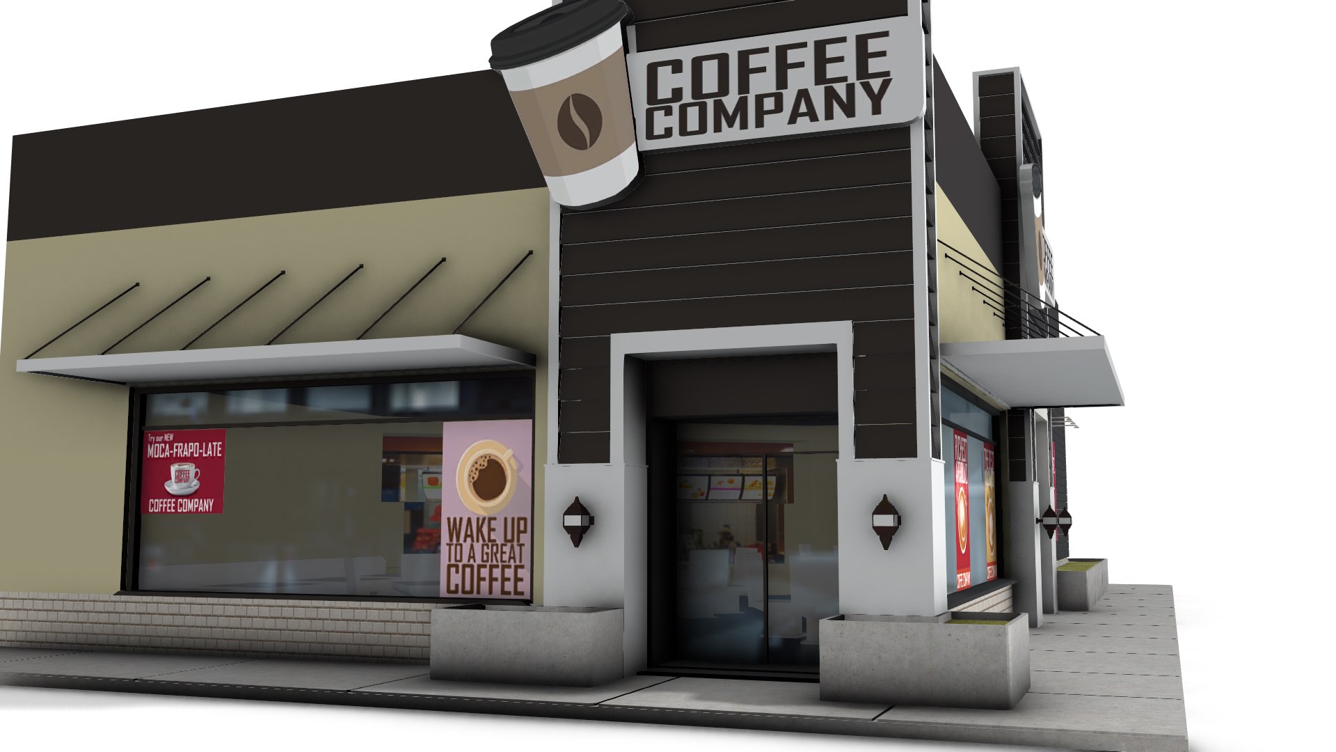 Generic Fast Food Restaurant 3D Model - TurboSquid 1341569