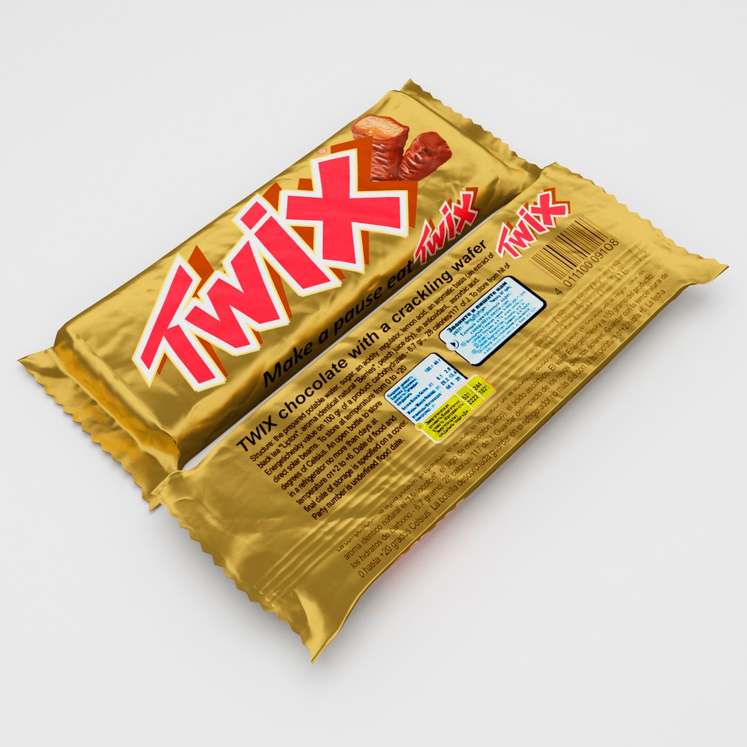 3d Model Chocolate Twix