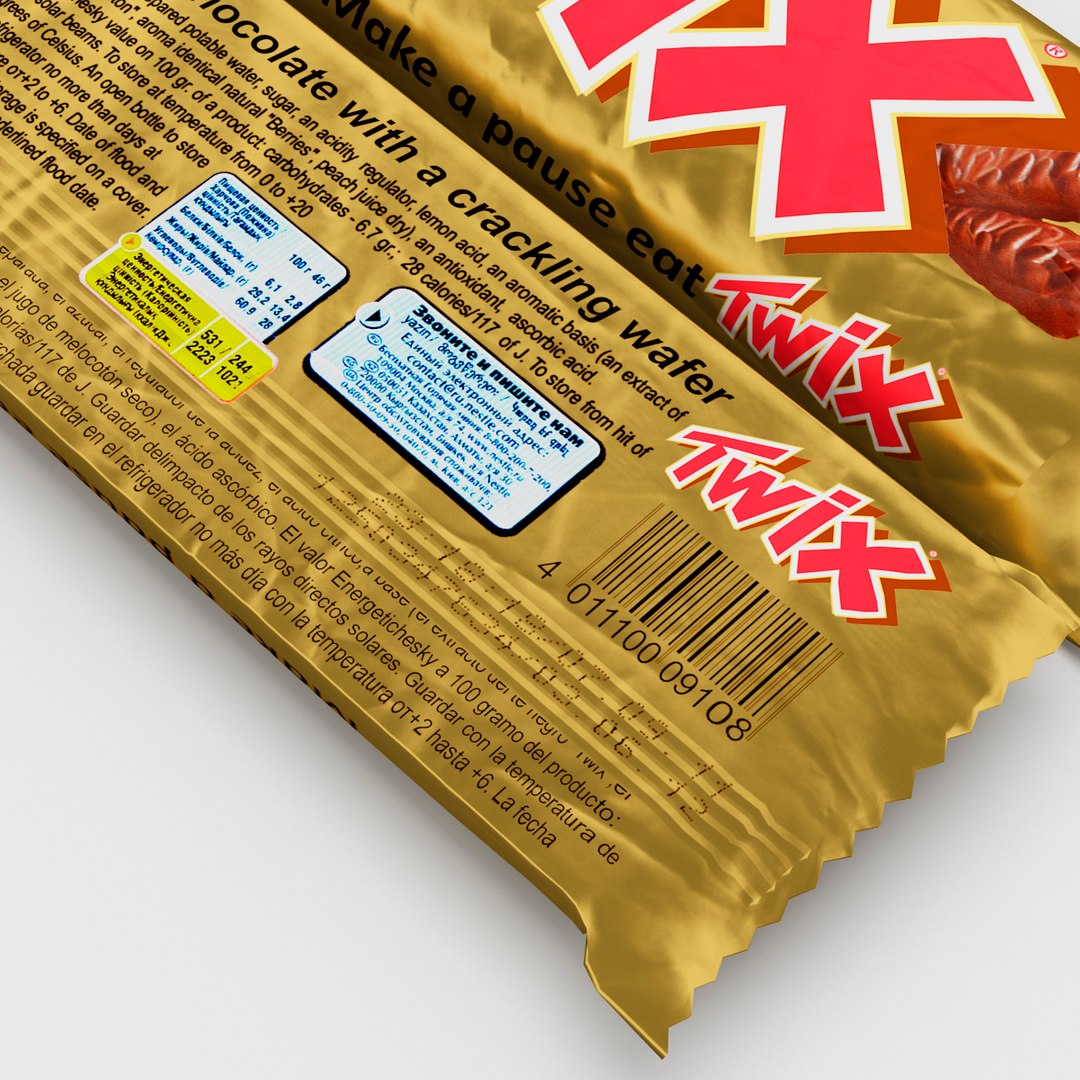 3d Model Chocolate Twix