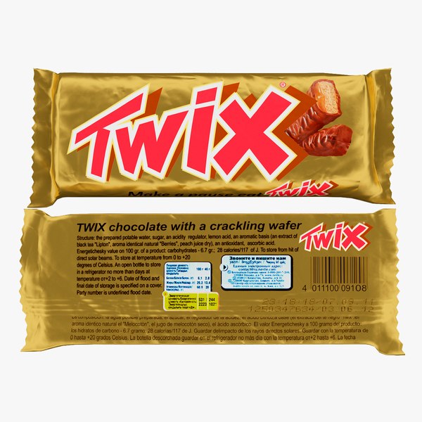 3d model chocolate twix