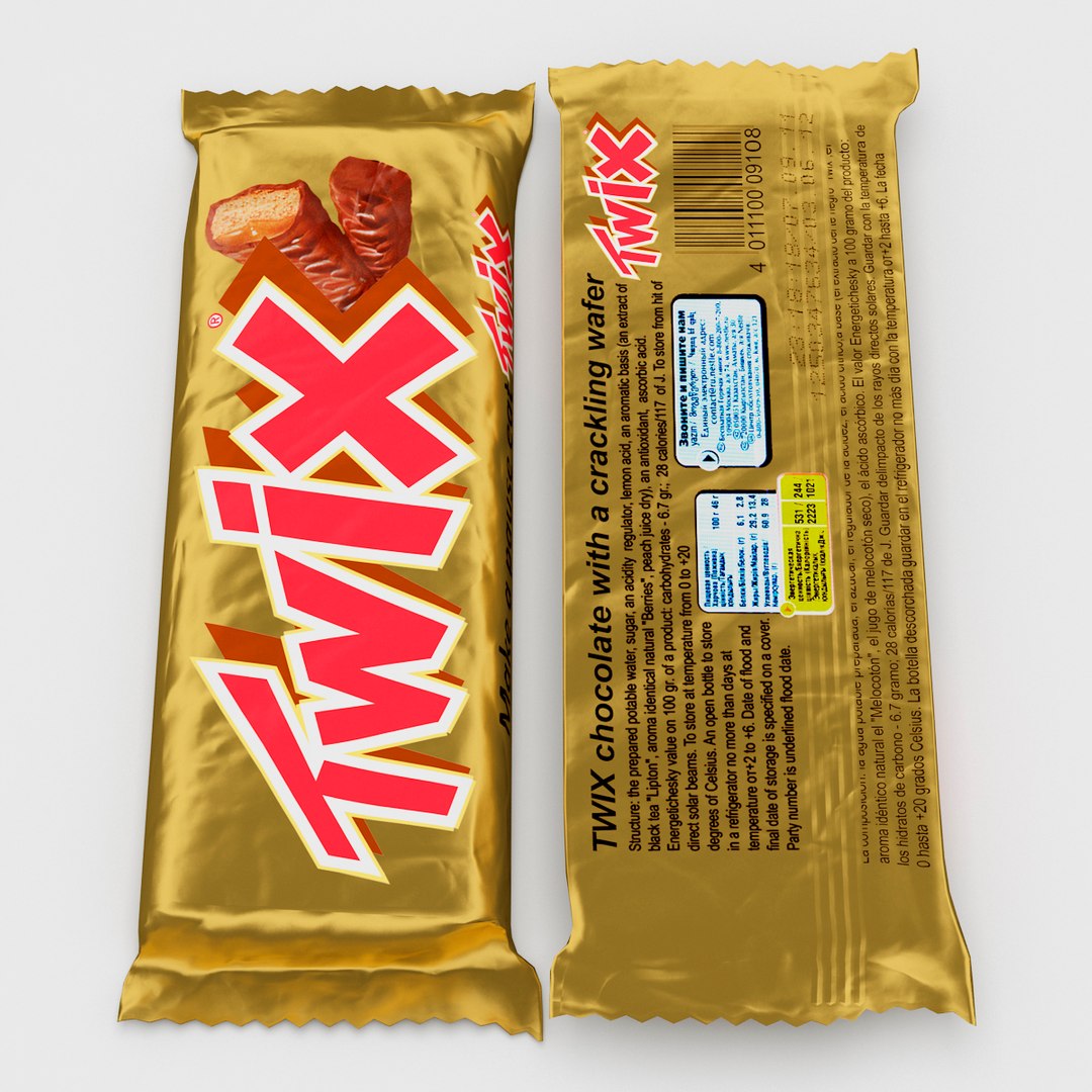 3d Model Chocolate Twix