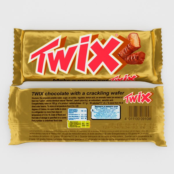 3d model chocolate twix