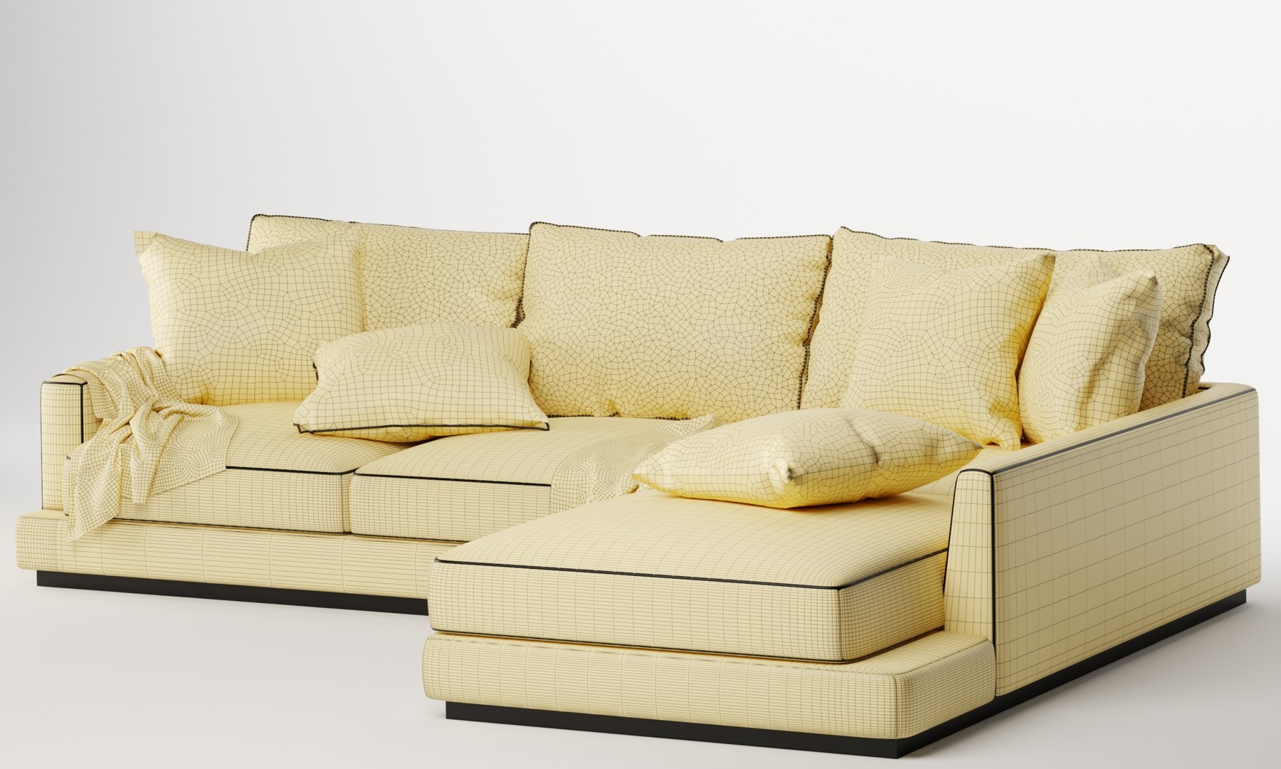 3D Model Elster 4 Seater Corner Sofa - TurboSquid 2227534