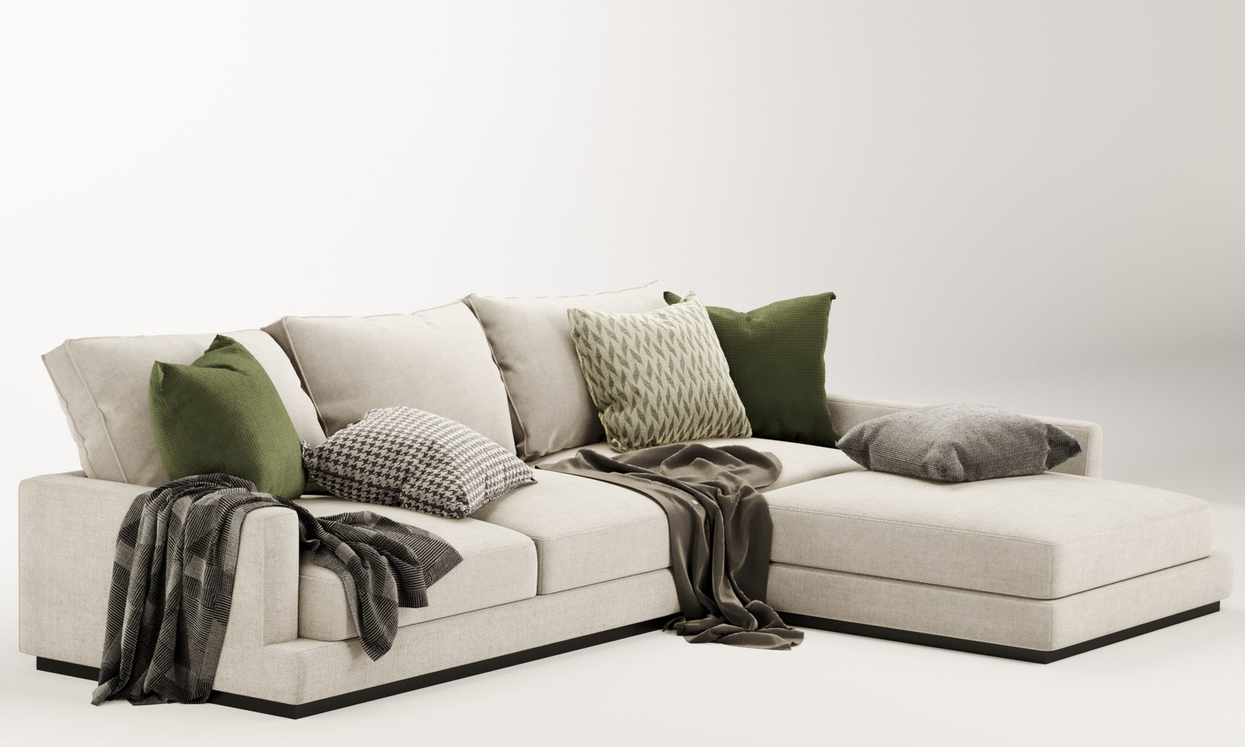 3D Model Elster 4 Seater Corner Sofa - TurboSquid 2227534