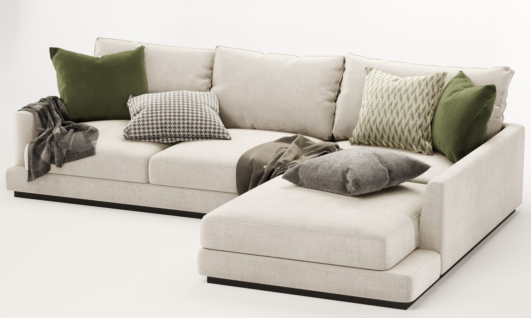 3D Model Elster 4 Seater Corner Sofa - TurboSquid 2227534