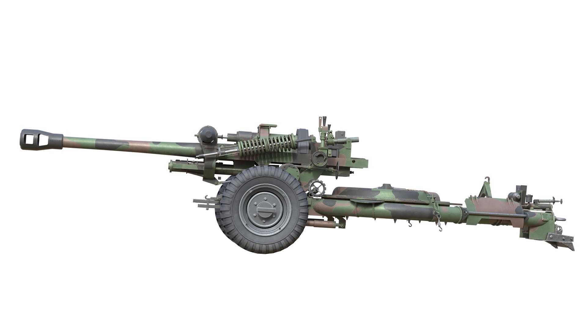 Field Howitzer M119 3D Model - TurboSquid 2431818