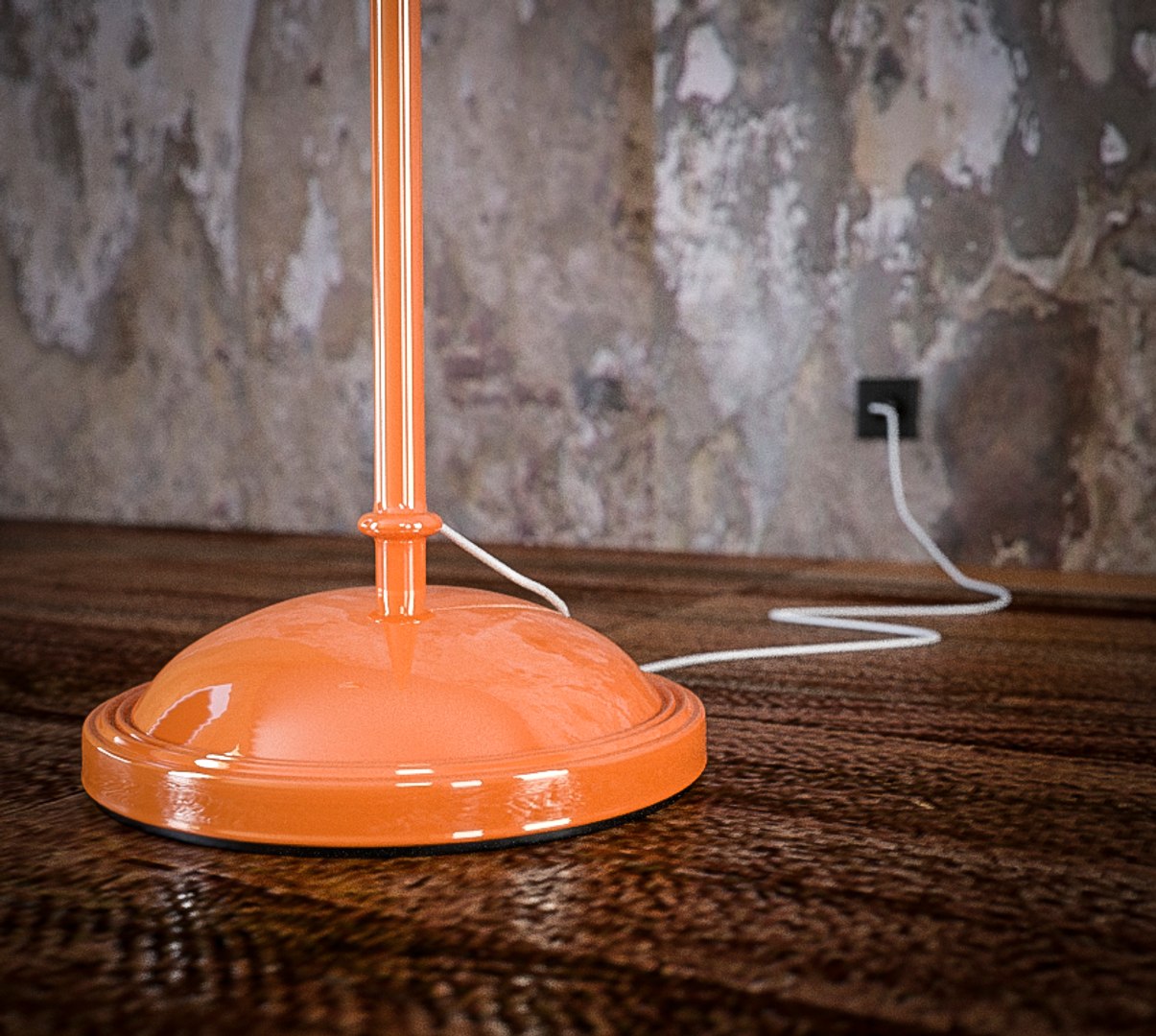 3d model orange lamp