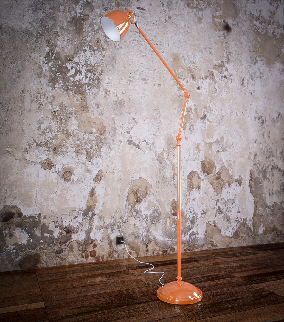 3d model orange lamp