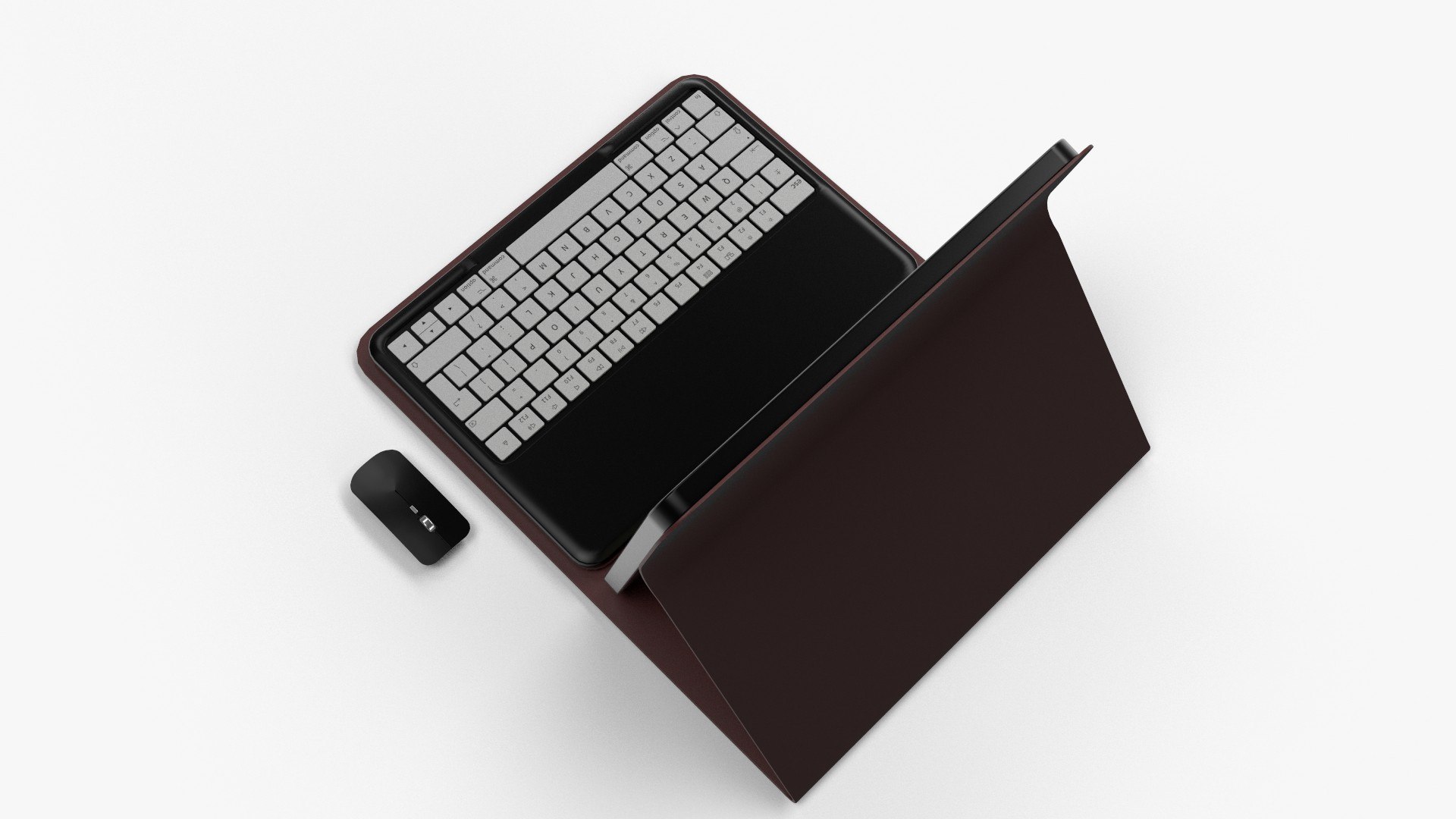 Modern Pc Tablet Set Pen Mouse Black Red Version 3D model - TurboSquid ...