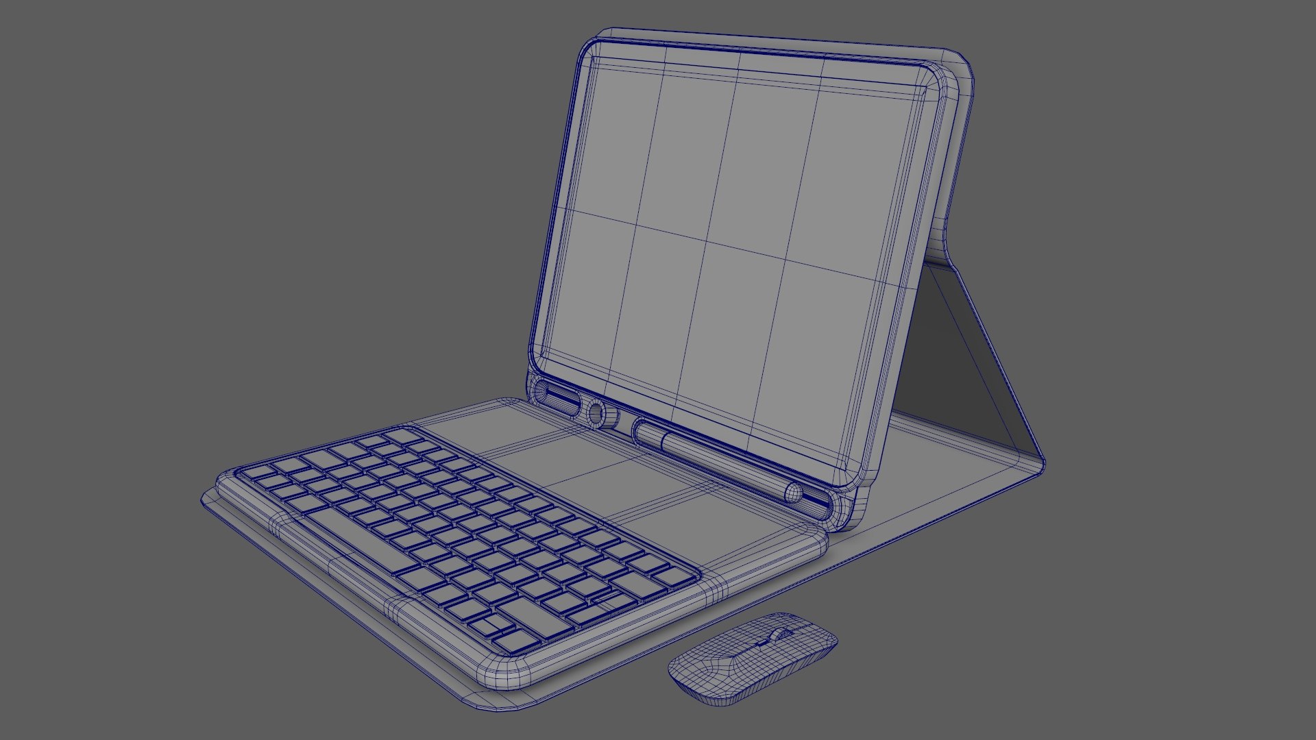 Modern Pc Tablet Set Pen Mouse Black Red Version 3D Model - TurboSquid ...