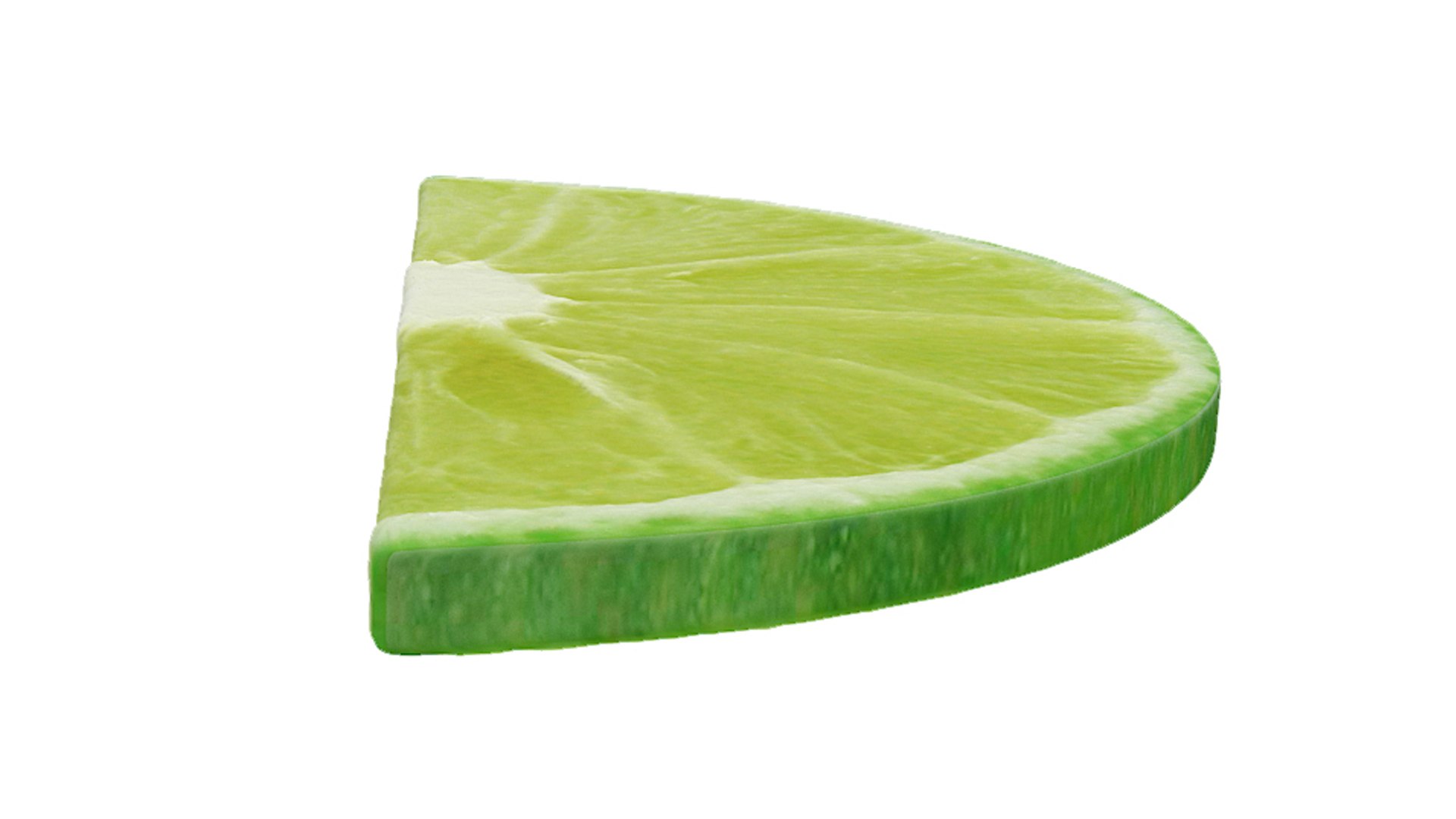 Lime Round Slice Half 3 3D Model - TurboSquid 1904117