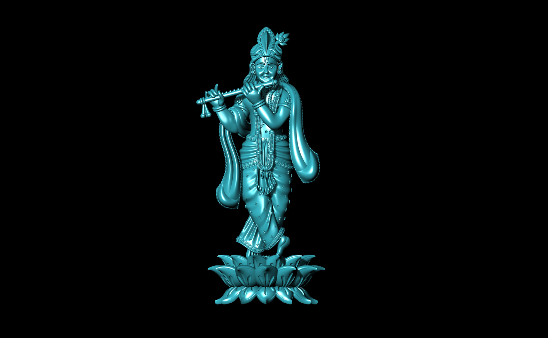3D Krishna-3dm-Statue model - TurboSquid 1736633