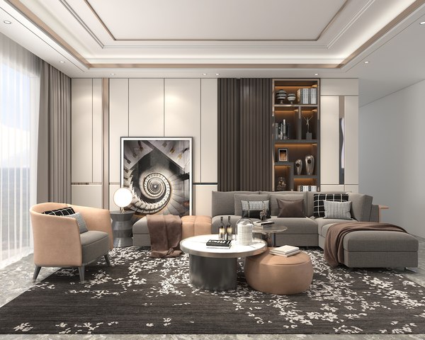 modelo 3d Modern Living Room Scene 4 - TurboSquid 2056450