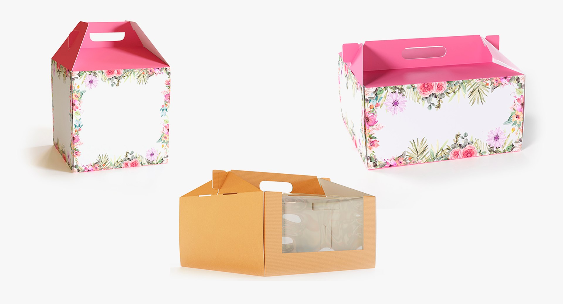3D Packaging Cake Boxes Collection Model - TurboSquid 1958952