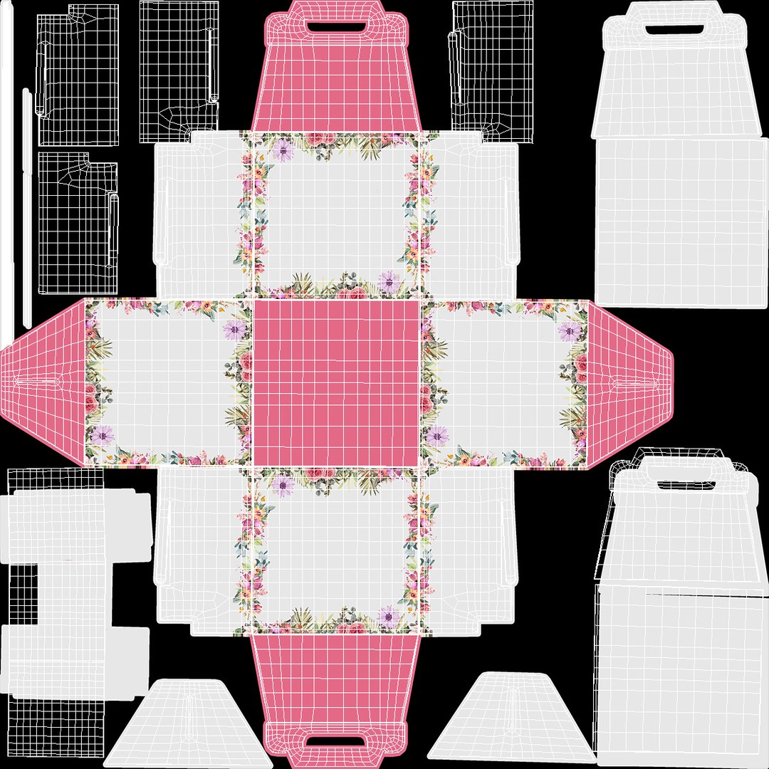 3D Packaging Cake Boxes Collection model - TurboSquid 1958952