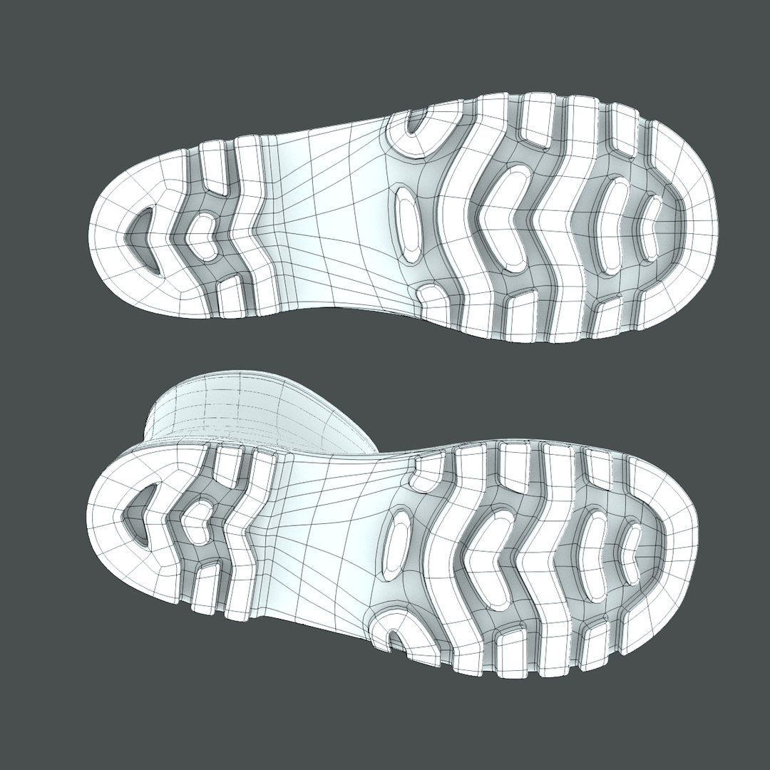 Wellington boots striped 3D model - TurboSquid 1381234