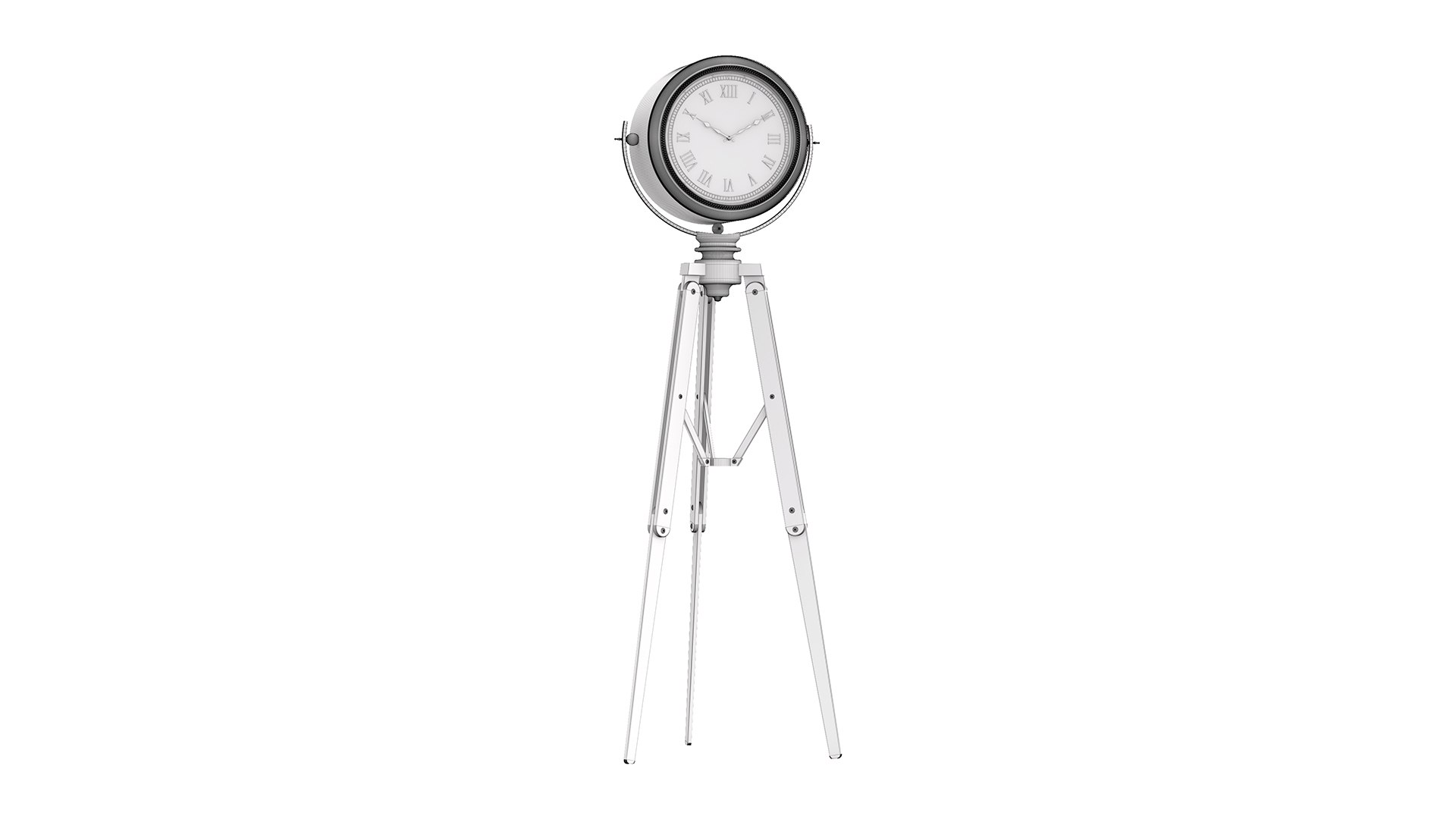 Tripod Antique Clock 3D - TurboSquid 2087350