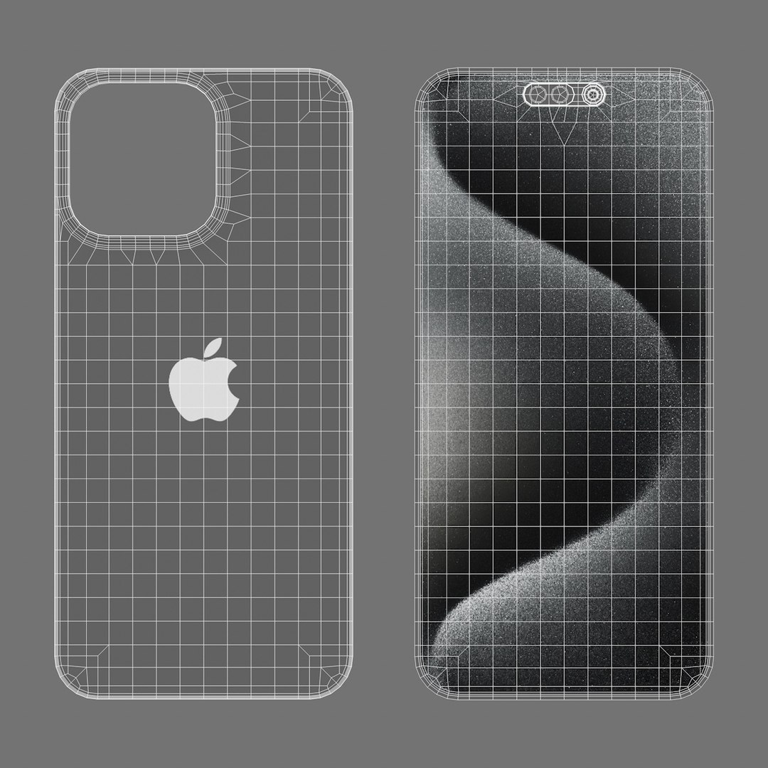 Apple iPhone 15 Pro Max Silver 3D model - TurboSquid 2059647