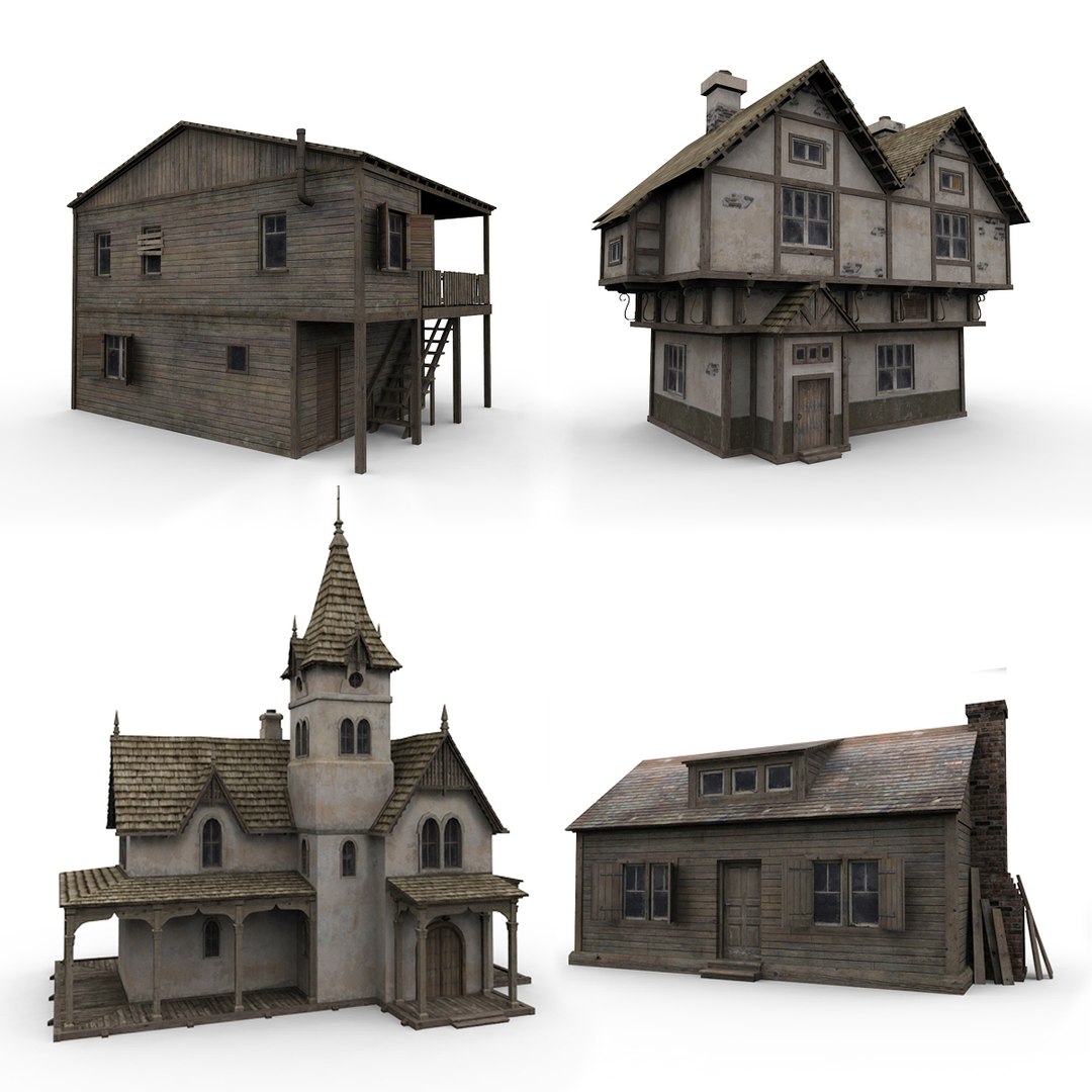 3d Old House Model