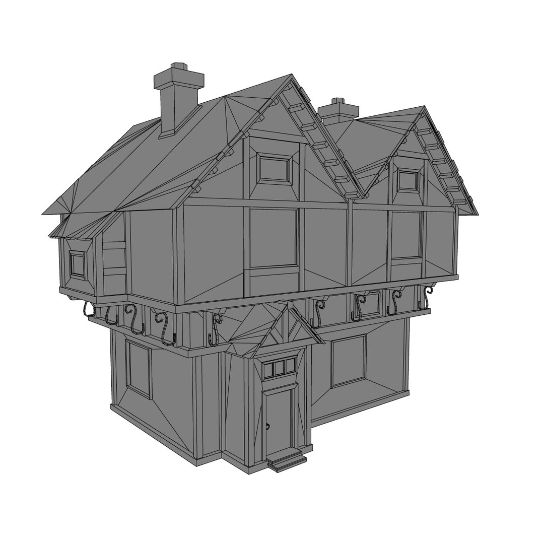 3d Old House Model