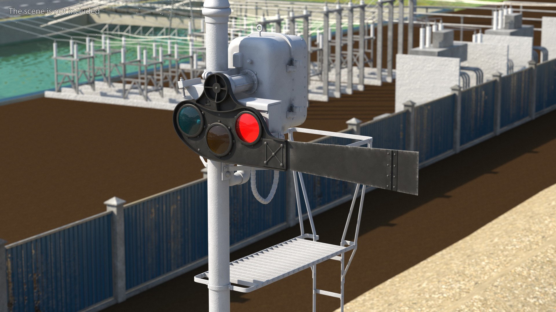3D Railway Semaphore Signal - TurboSquid 2012439