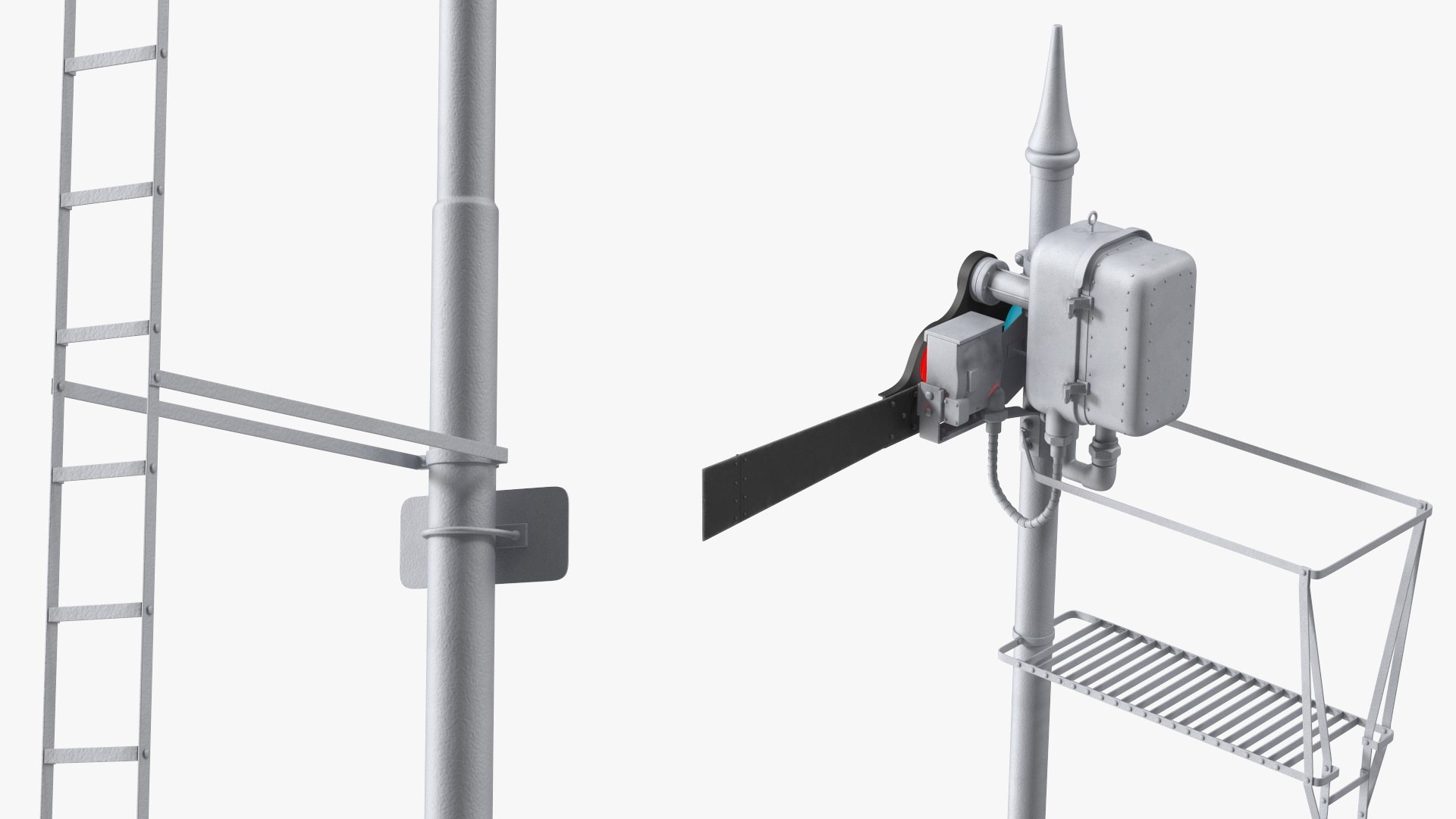 3D Railway Semaphore Signal - TurboSquid 2012439